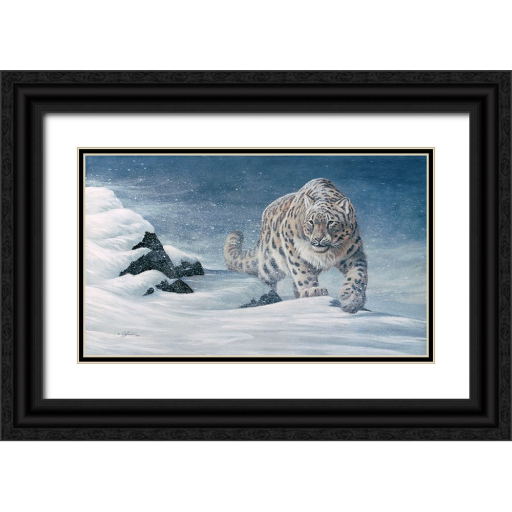 Goebel, Wilhelm 24x16 Black Ornate Wood Framed with Double Matting ...