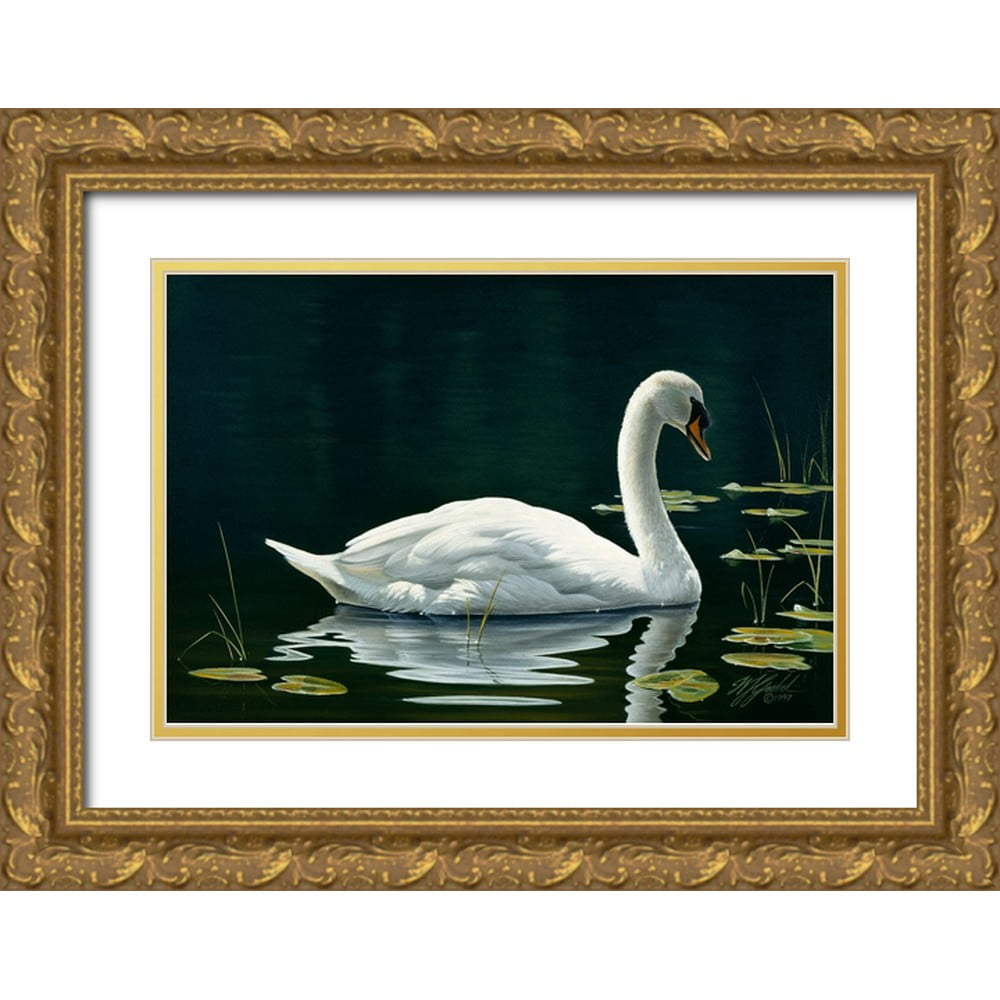 Goebel, Wilhelm 24x17 Gold Ornate Wood Framed with Double Matting Museum Art Print Titled ...