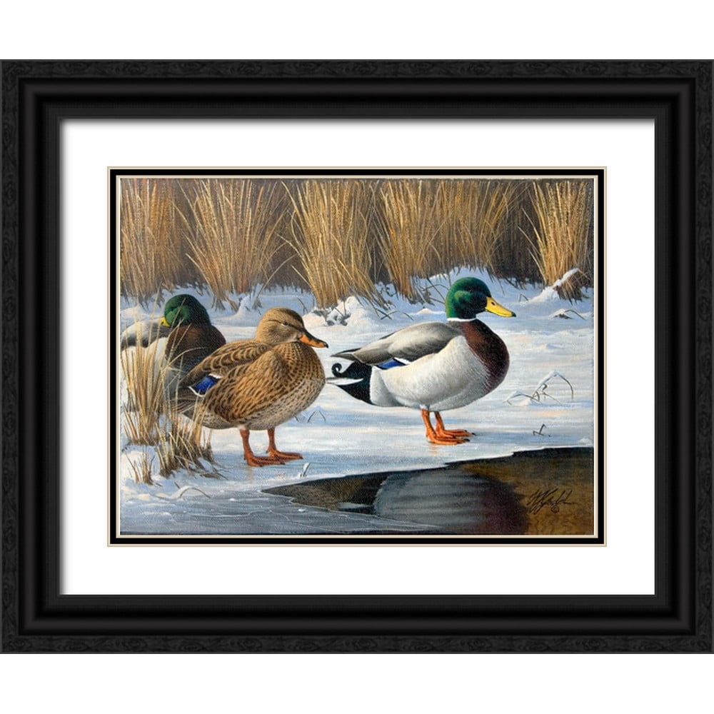 Goebel, Wilhelm 24x19 Black Ornate Wood Framed with Double Matting ...