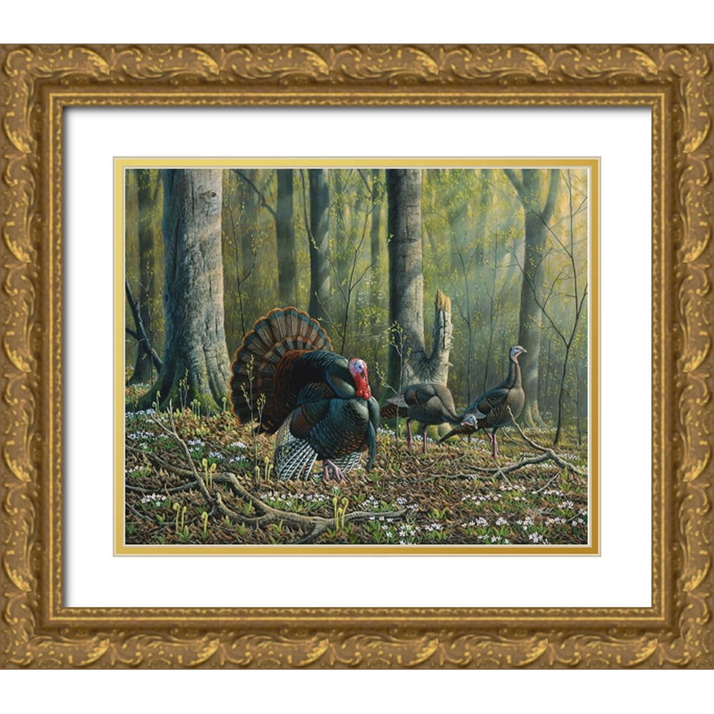 Goebel, Wilhelm 24x20 Gold Ornate Wood Framed with Double Matting ...