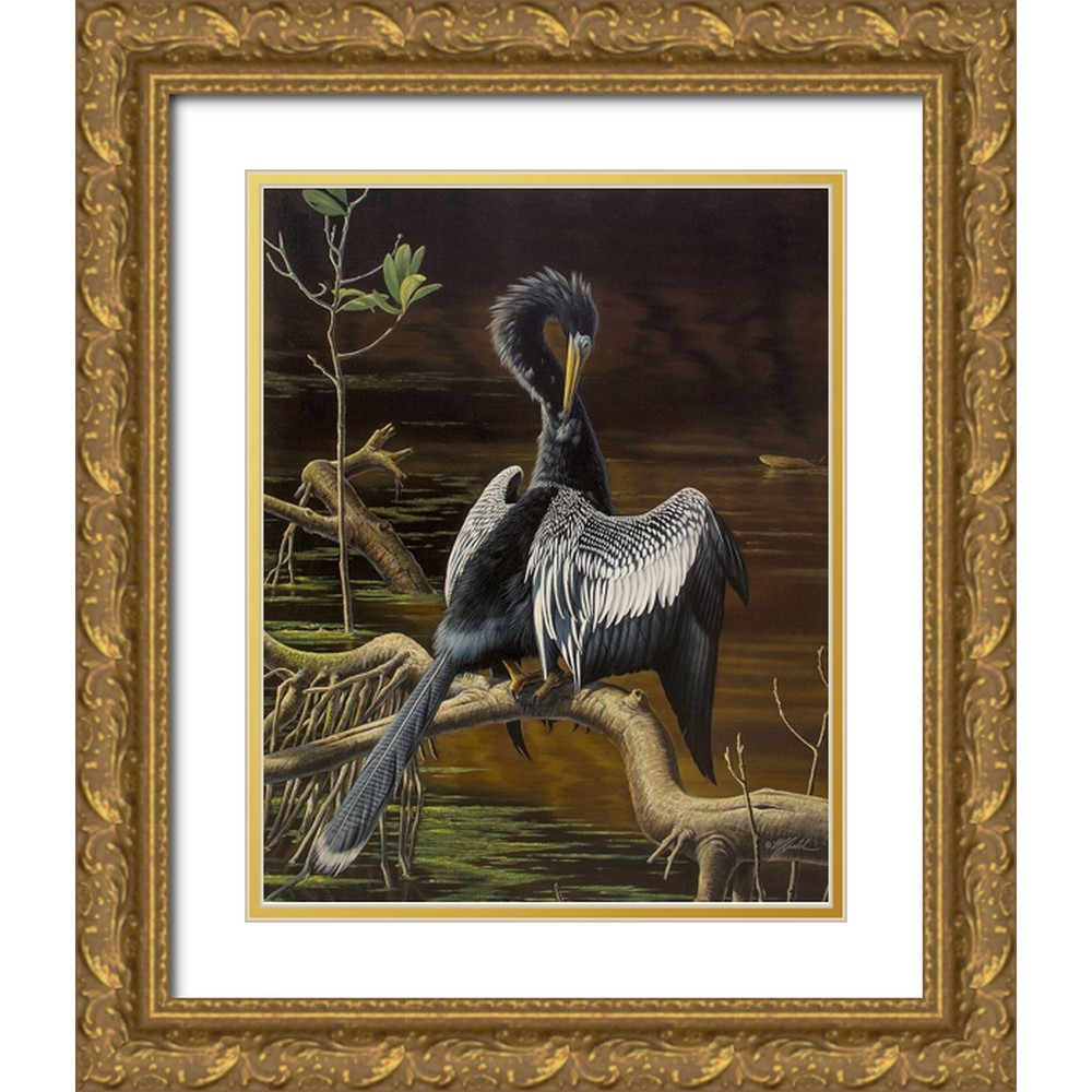 Goebel, Wilhelm 26x32 Gold Ornate Wood Framed with Double Matting ...