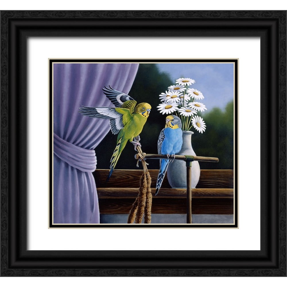 Goebel, Wilhelm 29x26 Black Ornate Wood Framed with Double Matting ...