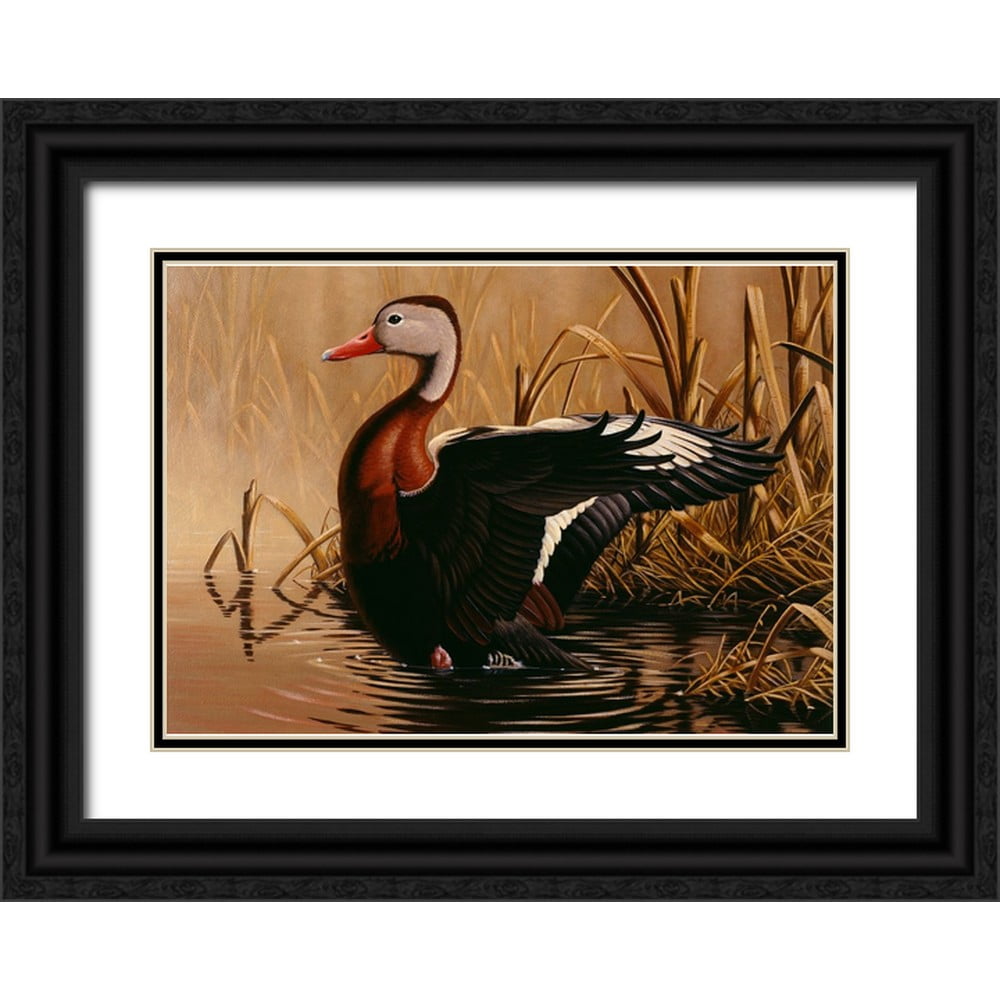 Goebel, Wilhelm 32x24 Black Ornate Wood Framed with Double Matting ...