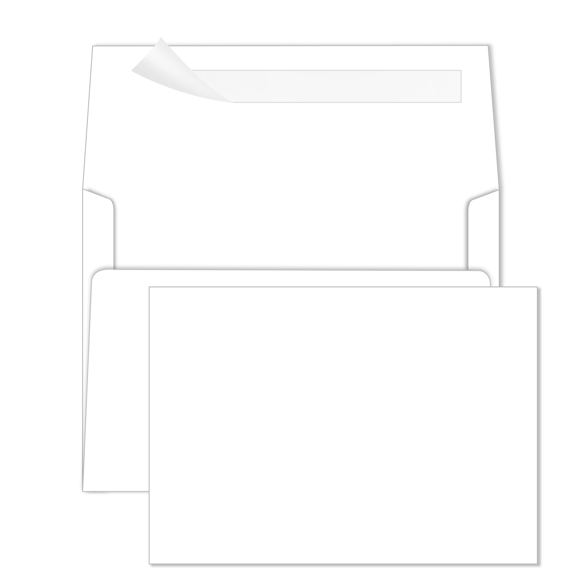 Goefun Blank Note Cards and Envelopes 5 x 7 Flat Cardstock and A7 ...