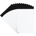 Goefun Legal Pads 8.5x11 - 50 Sheets/Pad, Wide Ruled 12 Pack, White ...