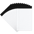 Goefun 5x8 Narrow Ruled Note Pads 12 Pack, 30 Sheets Each, Perforated ...