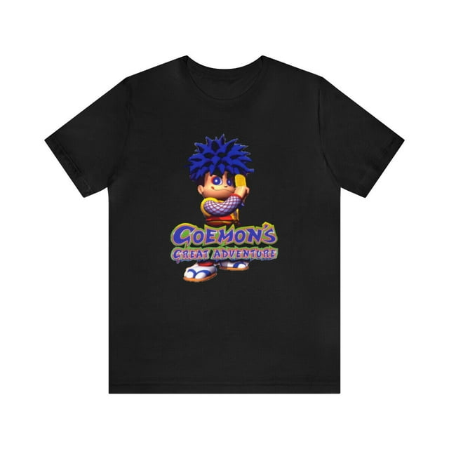 Goemon's Great Adventure N64 Cover Art Retro Style Unisex Short Sleeve ...