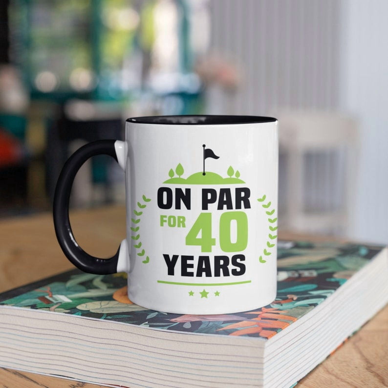 Goer 40th Birthday Mug, On Par For 40 Years Coffee Mugs, Customized ...