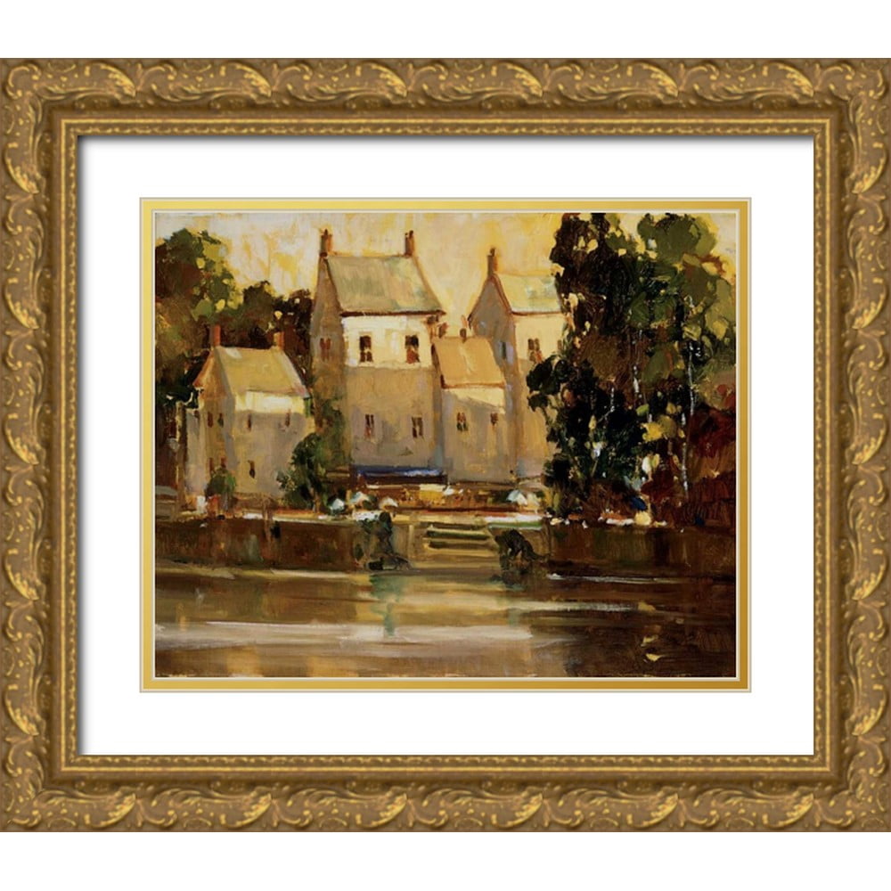 Goerschner, Ted 32x26 Gold Ornate Wood Framed with Double Matting ...