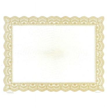 Great Papers Metallic 8.5 x 11 Certificates Beige/Green 934200 ...