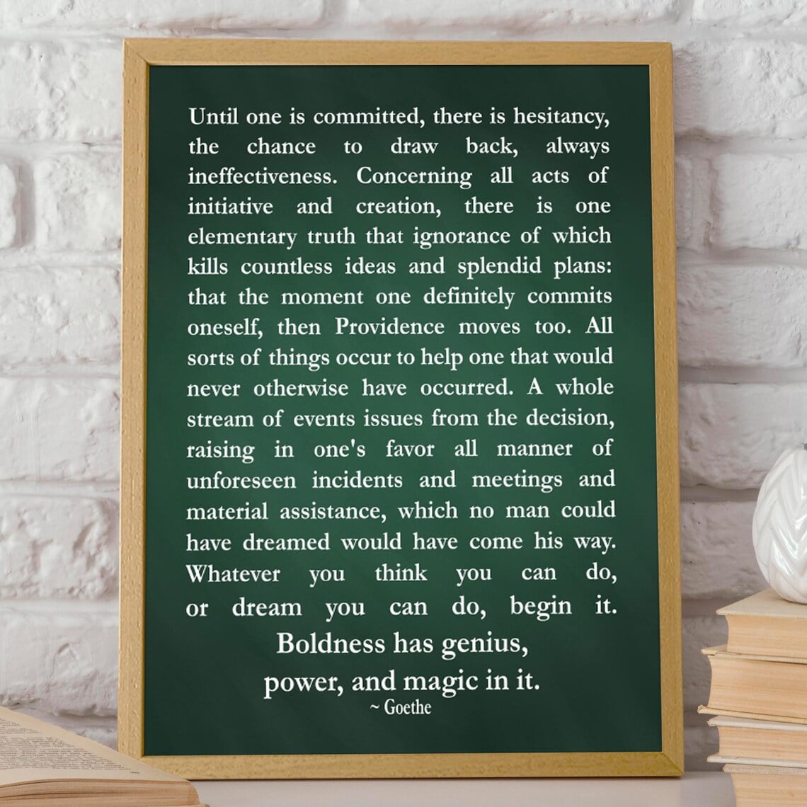 Goethe Philosophy Quote Motivational Quote Entrepreneur Inspiring Quote ...