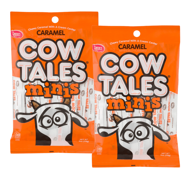 Goetze Cow Tales Minis Chewy Caramel with Cream Center Candies Great ...