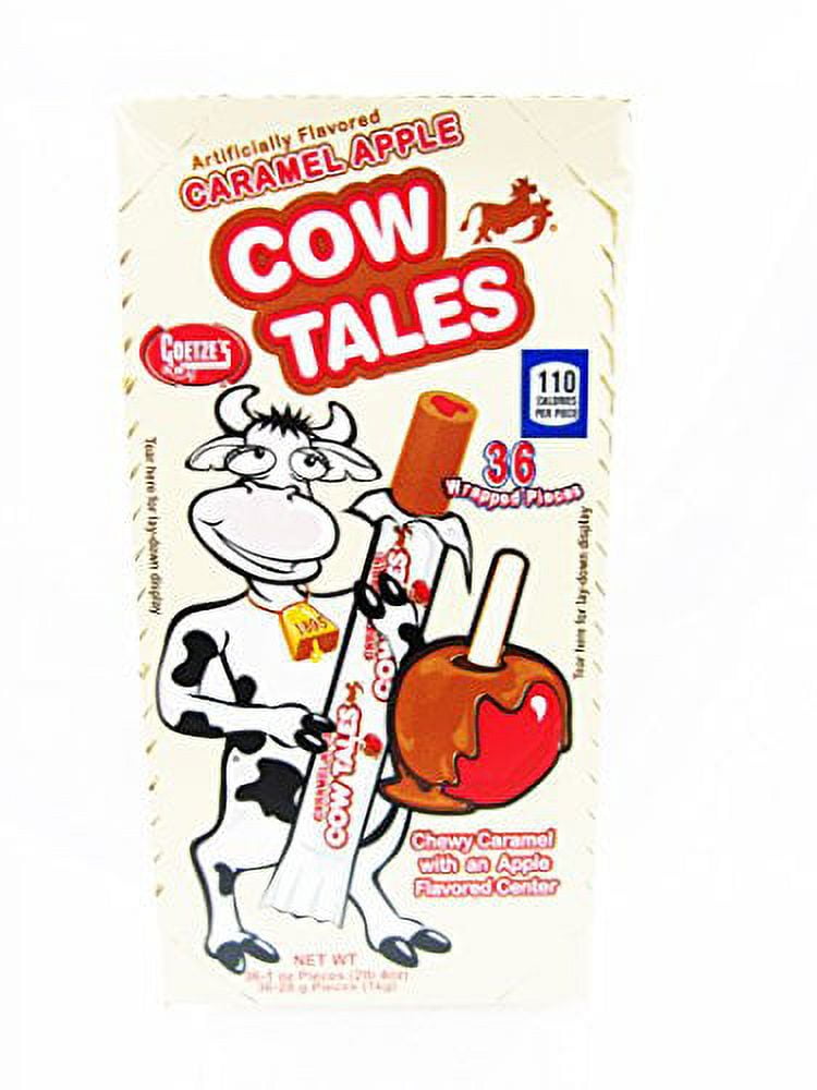 Goetze's Candy Caramel Apple Cow Tales - 36 Sticks, 1 Ounce Each ...
