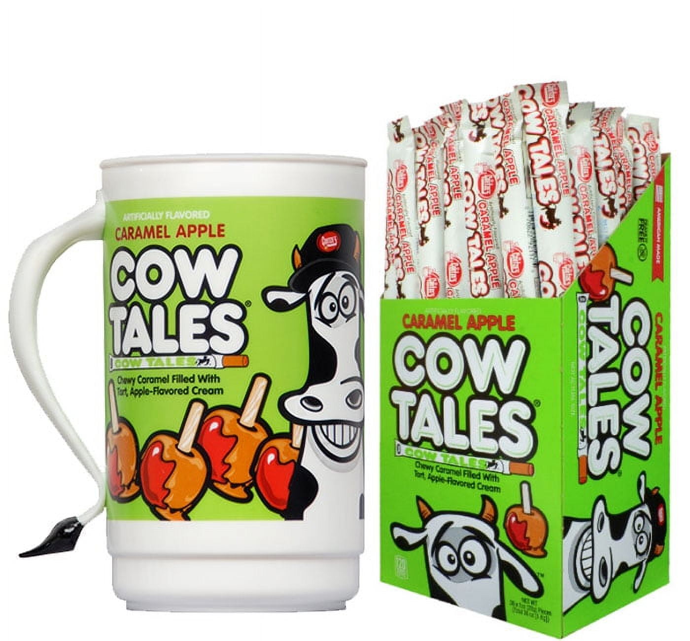 Goetze's Candy Caramel Apple Cow Tales Bulk, Limited Edition, 100 Piece ...