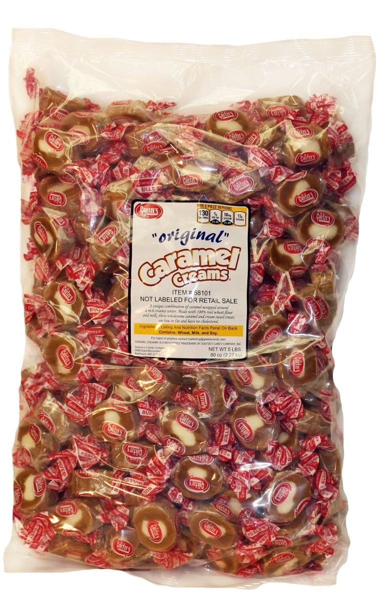 Goetze's Candy - Vanilla Caramel Creams, Chewy Sweets, 5 Pound Bag (80 ...