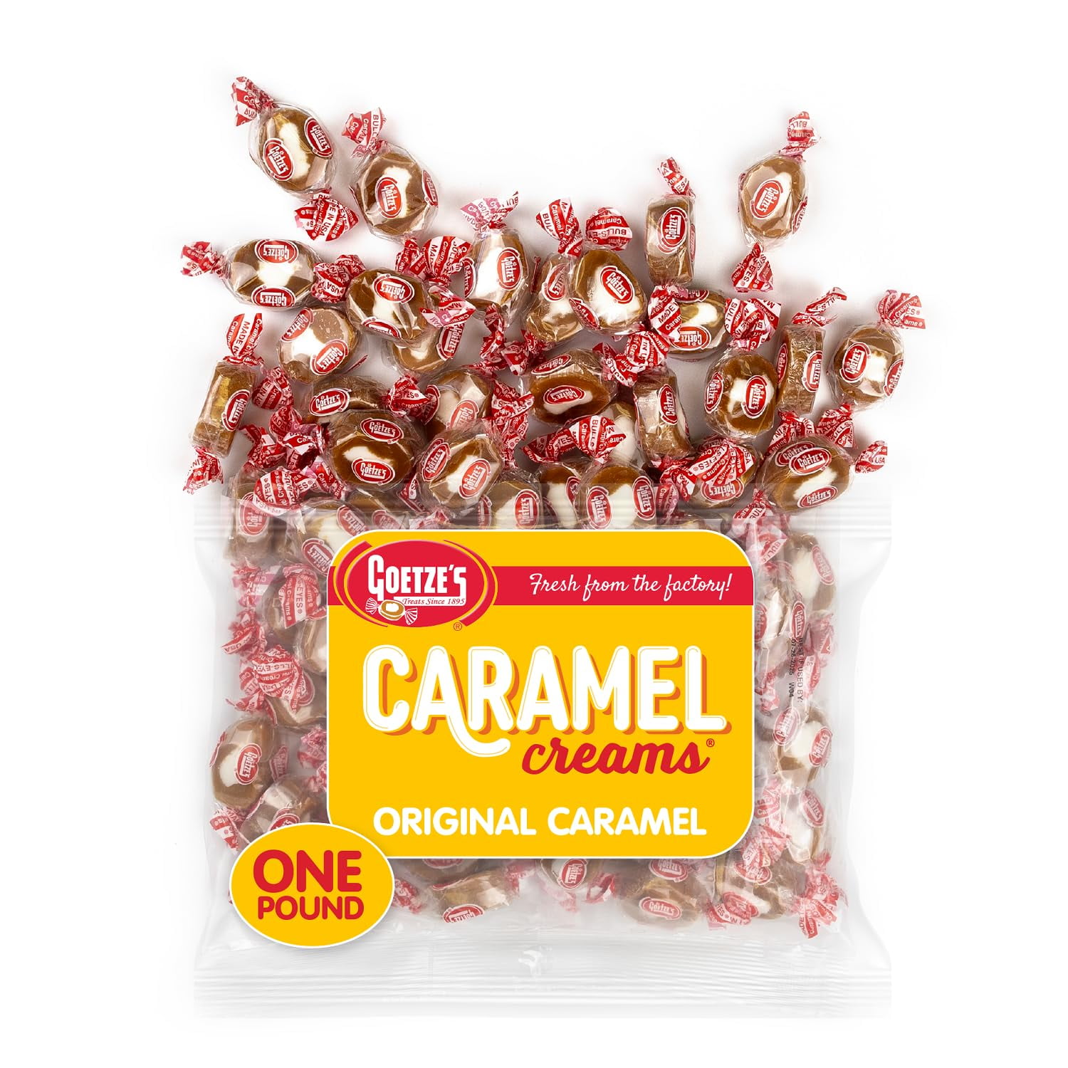 Goetze's Candy Vanilla Caramel ESF27 Creams - 1 Pound Bag (16 Ounces ...