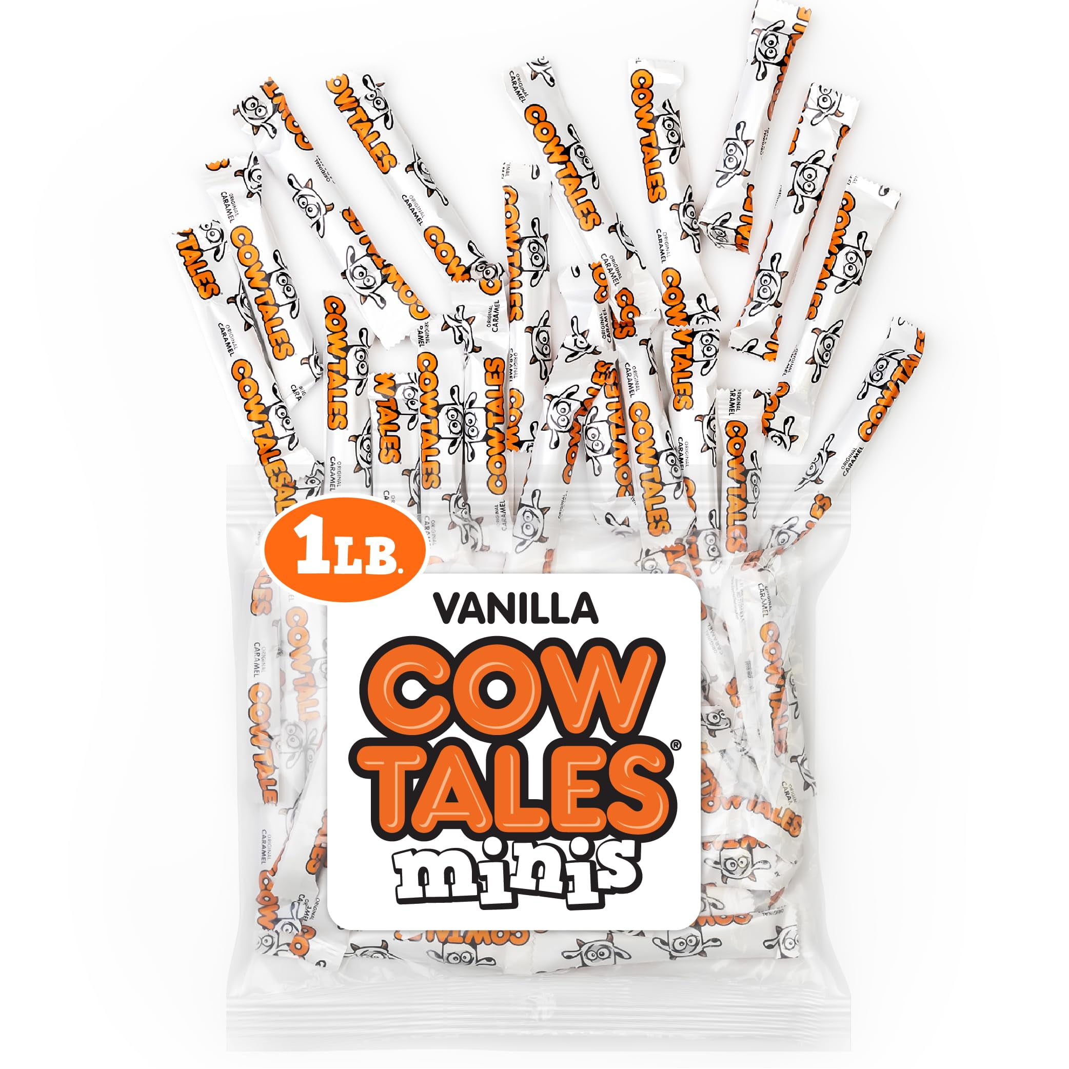 Goetze's Candy Vanilla Cow XEF1 Tales Minis - 1 Pound Bag (16 Ounces ...