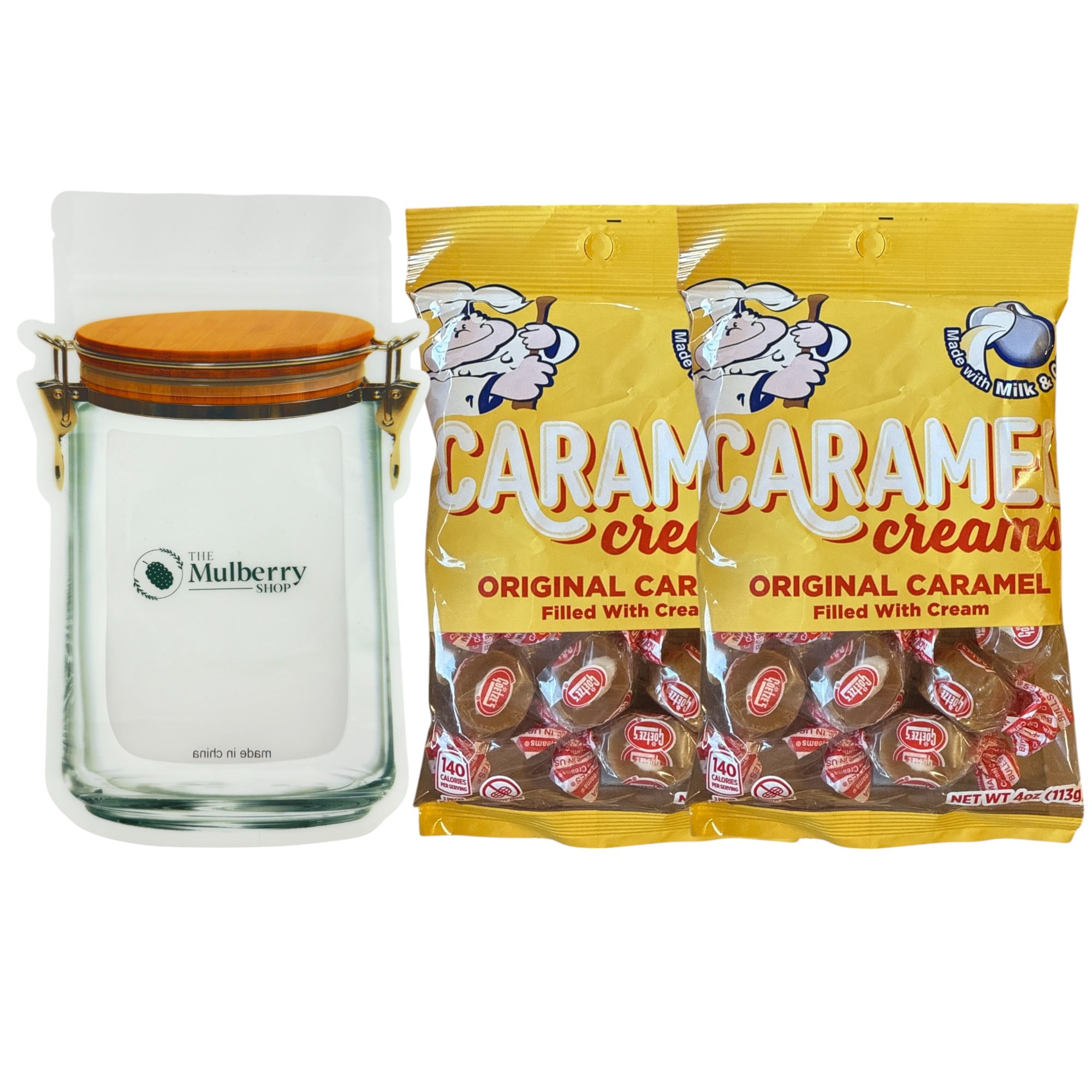 Goetze's Caramel Creams, Original Caramel Candy Filled with Cream, 4 oz ...