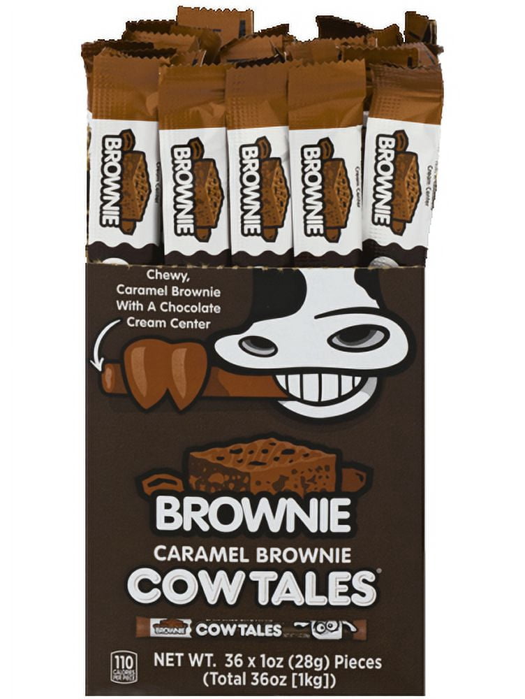Goetze's Cow Tales Caramel Brownie- 36 Count Box - 1oz Cow Tales - FREE ...