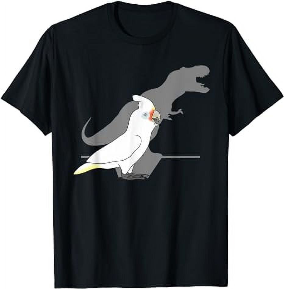 Goffin's Cockatoo T-rex shadow, Birb memes Dinosaur Parrot T-Shirt ...