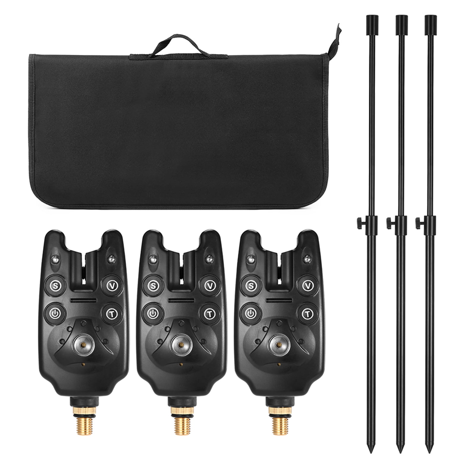 Gofishup Fishing Bite Alarms Fishing Bankstick Set with Padded Fishing ...