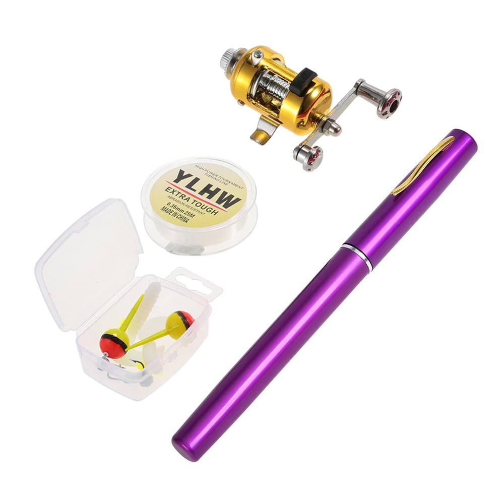Gofishup Spinning Rod,Portable Pocket Pen Line Soft Lures Rod Reel ...