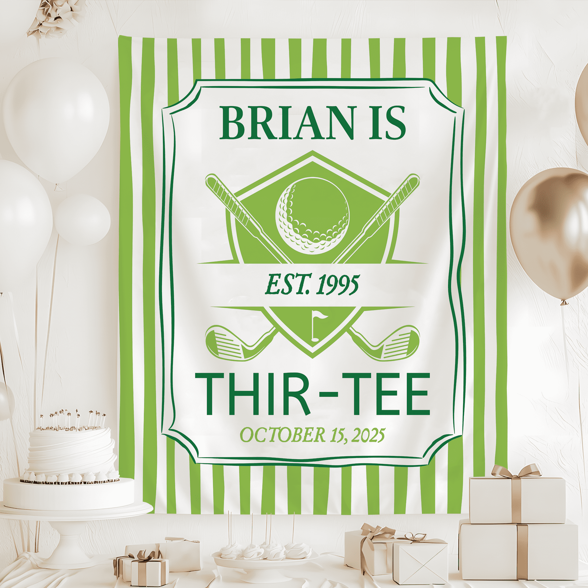 Goft 30th Birthday Tapestry, Thir-Tee Birthday Party Banner, 30th ...