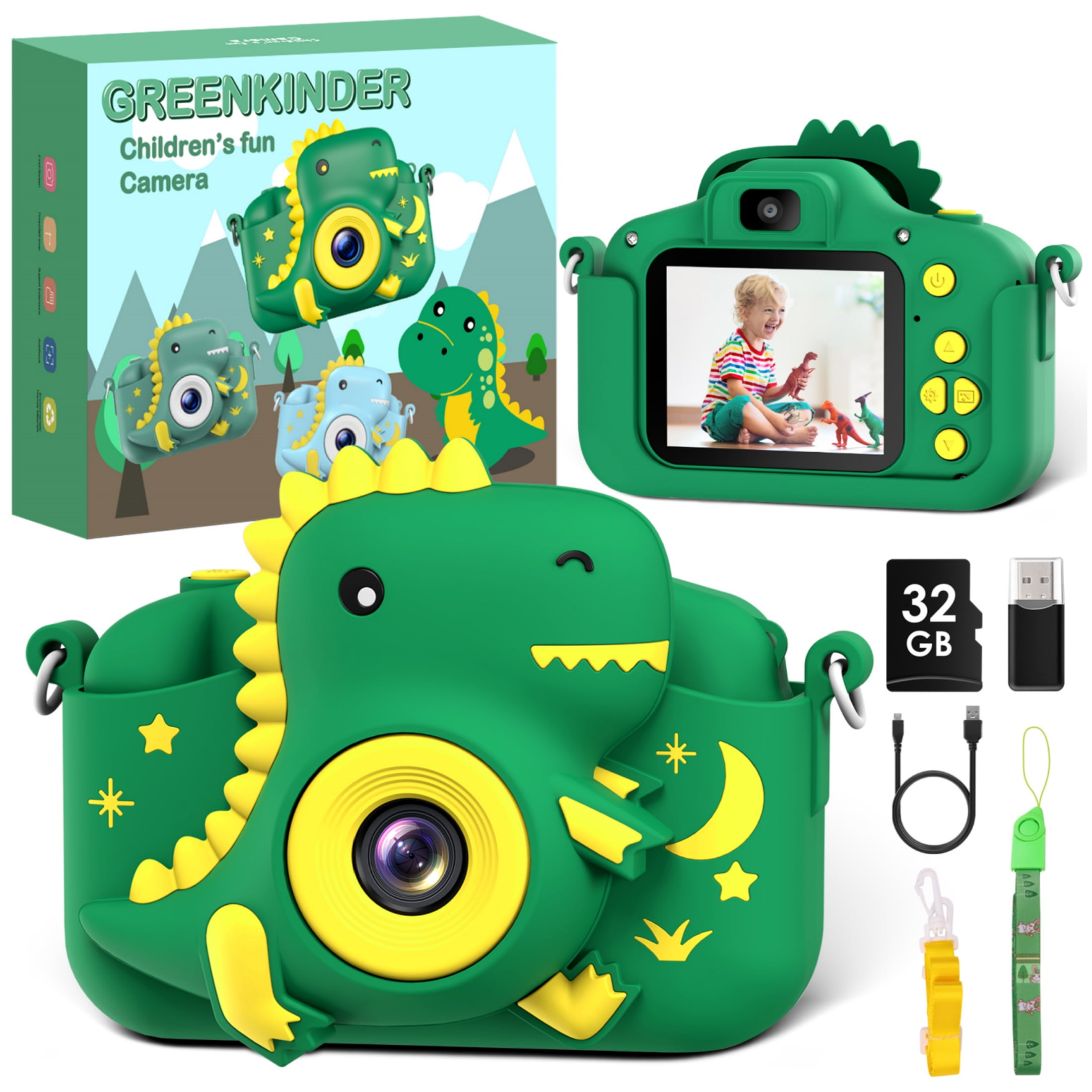 Gofunly Kids Camera, 1080P Toy Digital Video Camera, Toddler Camera for ...