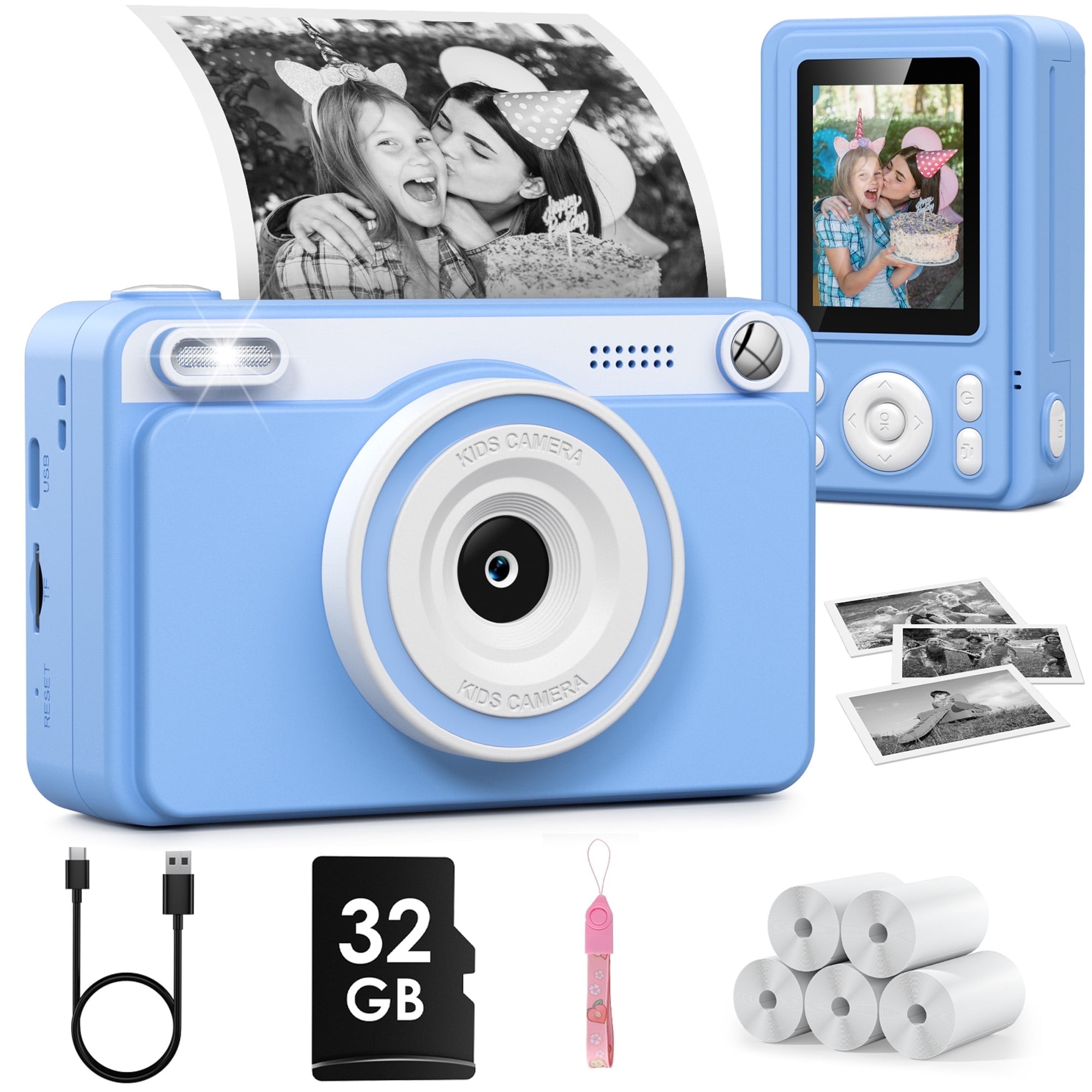 Gofunly Kids Instant Print Camera,Digital Toy Cameras for Boys & Girls ...