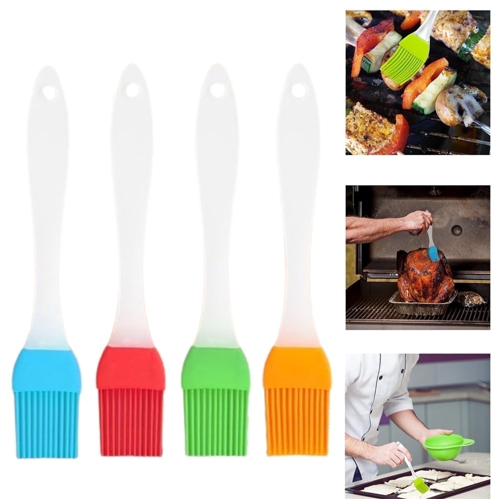 Gogcaro Silicone Basting & Pastry Brushes Set of 4, Heat Resistant ...