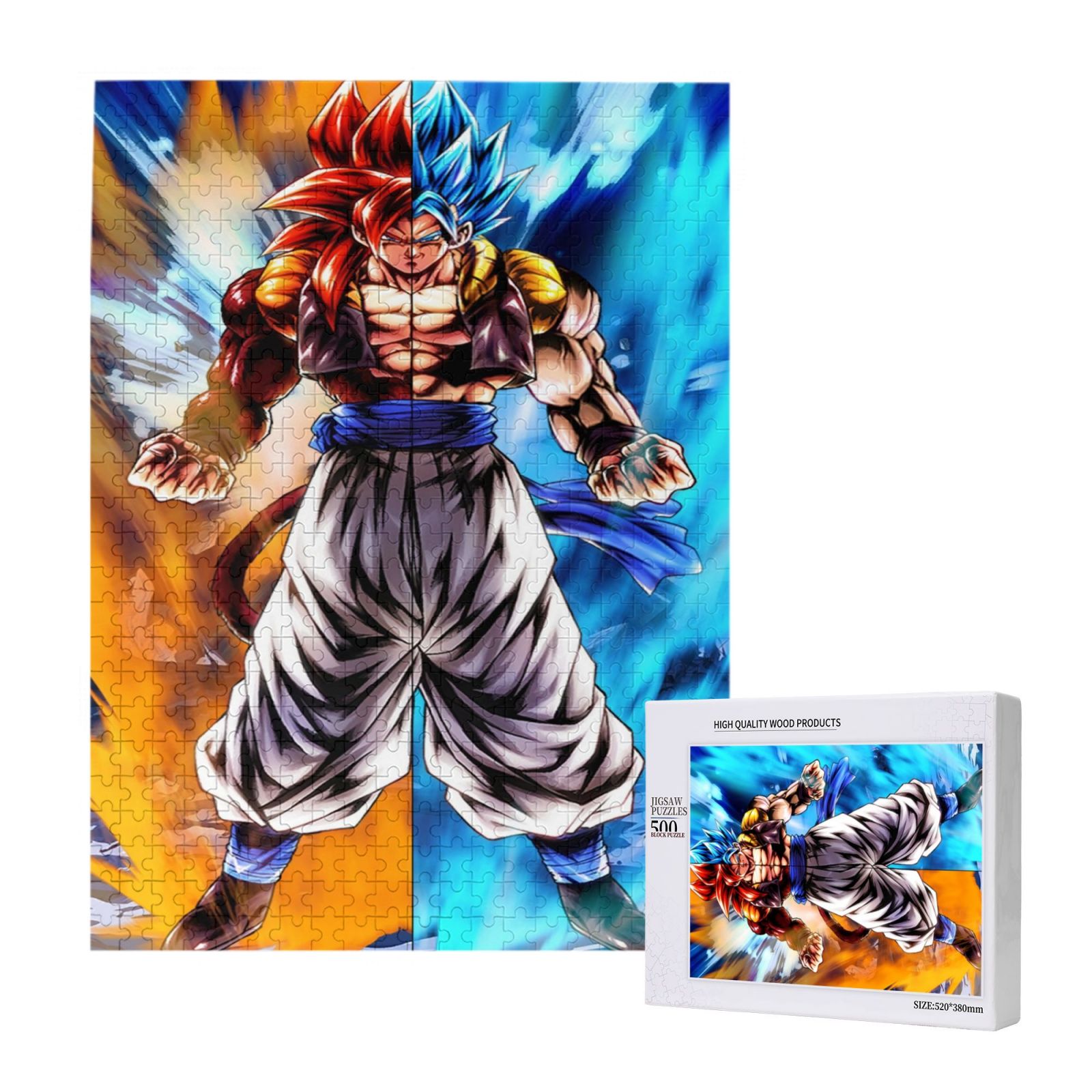 Gogeta 500 Piece Jigsaw Puzzle for Kids Adults, Colorful Poster ...