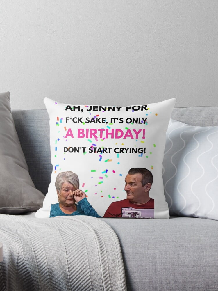 Gogglebox Jenny and Lee funny birthday card and gifts Throw Pillow Covers Cases Cushion Cover ...