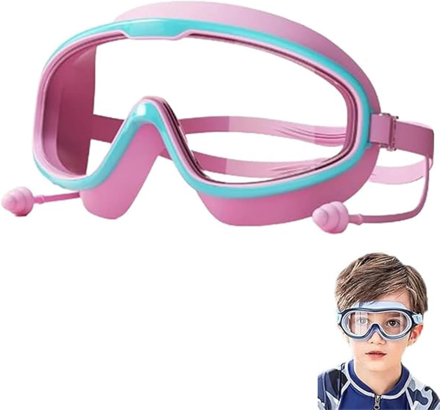 Goggles Kids,HD Anti-Fog UV Protection Leak-Proof, Easy Snap-On + No ...