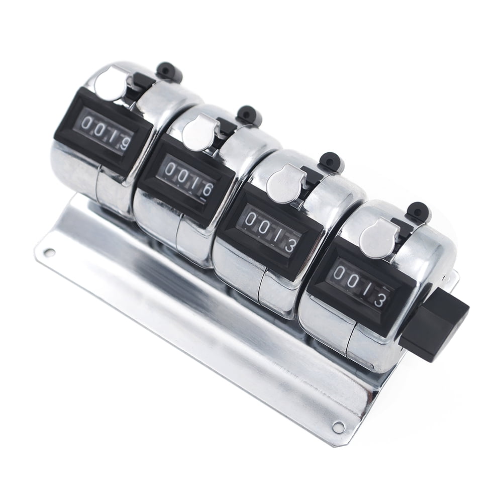 Gogo 4-Key Counter Mount Stand Multiple-Unit Desktop Mechanical Tally ...