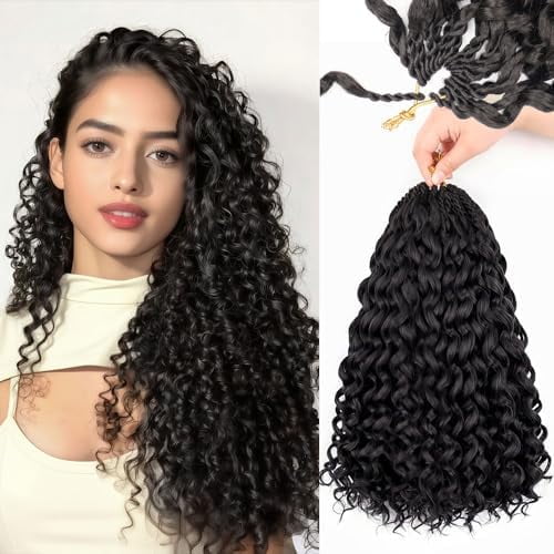 Gogo Curl Crochet Hair Protein Fiber Close to Human Hair 12-Inch 7 ...