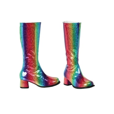 Silver Glitter Gogo Boots Girls' Child Accessory - Walmart.com