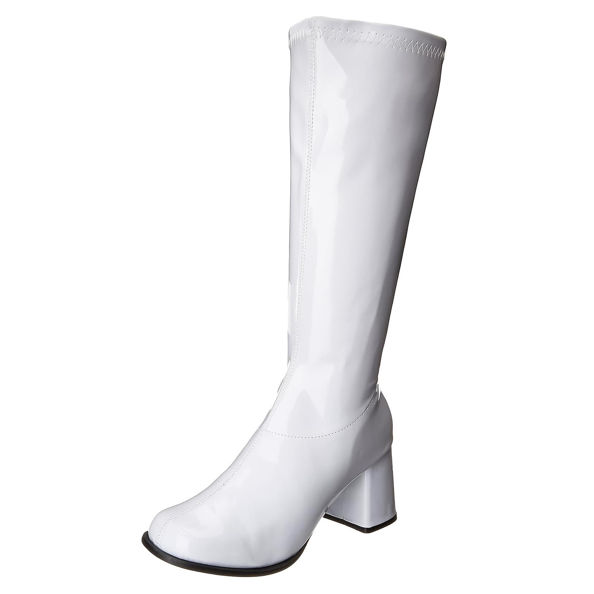 Gogo White Boots Women's Adult Halloween Costume Accessory - Walmart.com