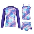 Gogokids Girls Swimsuit 3-Piece Tankini Set Summer Bathing Suit Beach ...
