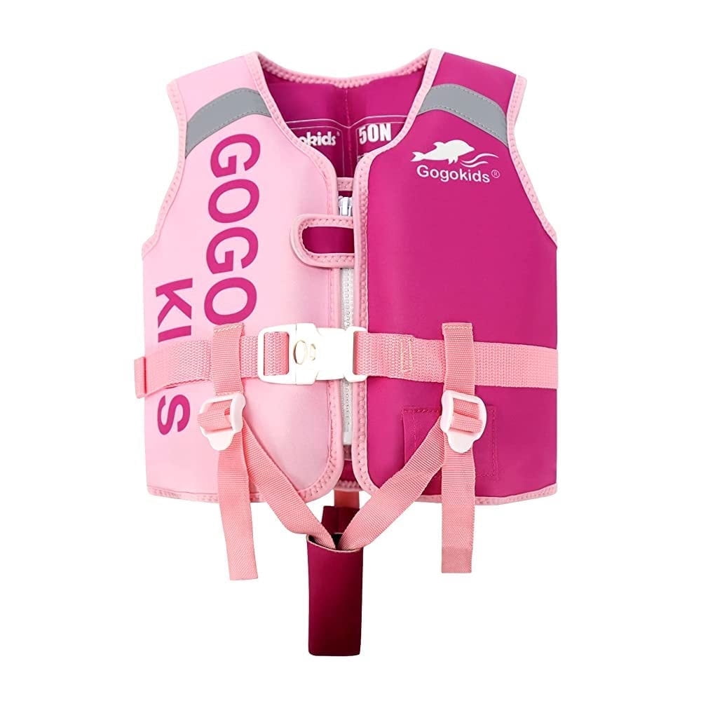 Gogokids Kids Float Swim Vest - Adjustable Safety Strap, Buoyancy ...