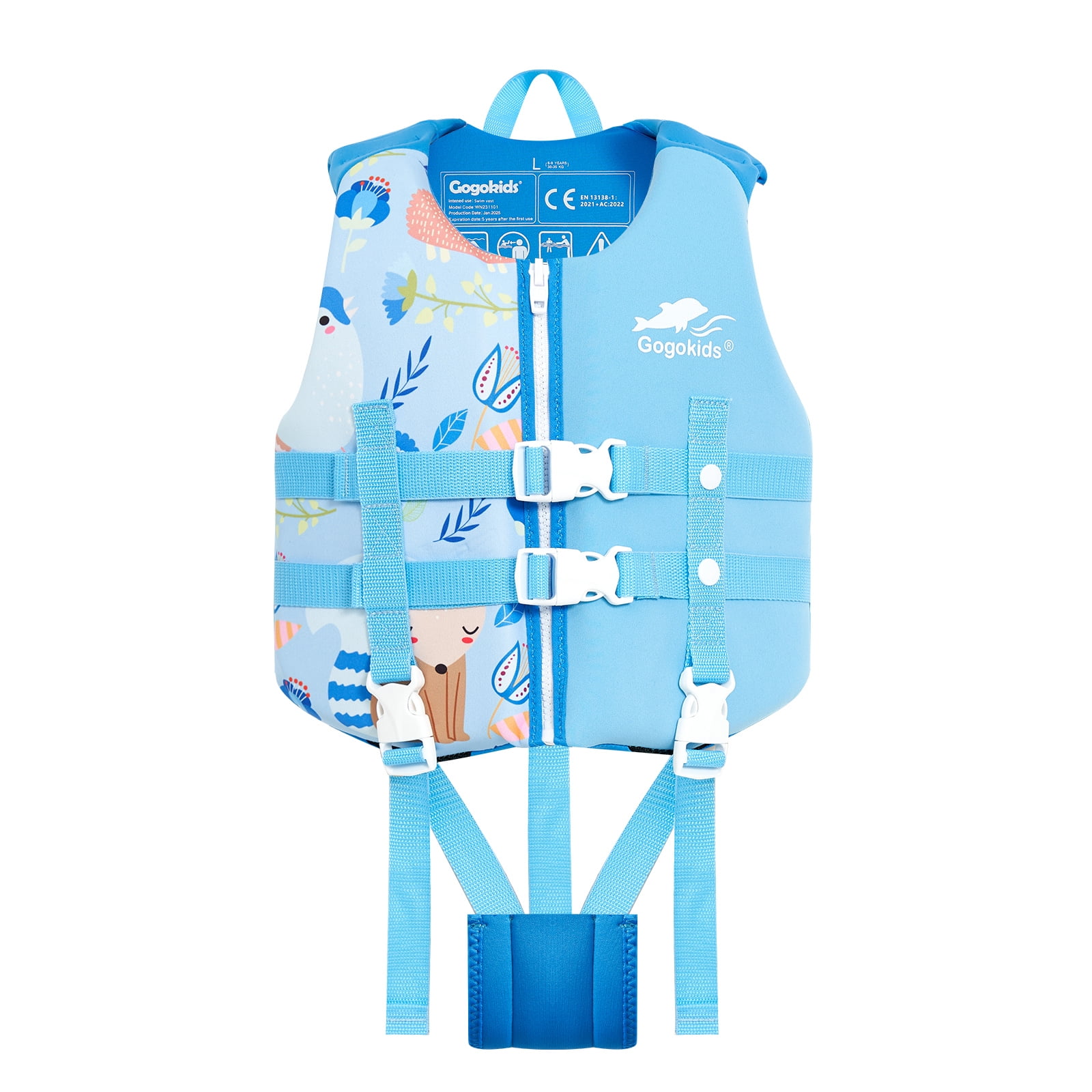 Gogokids Kids Life Jacket Swim Vest with Adjustable Safety Strap ...