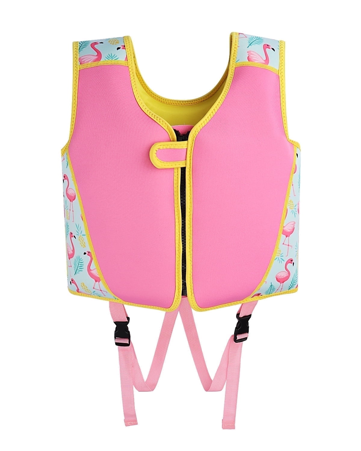 Gogokids Swim Vest, Kids Float Suit, Adjustable Strap, Flamingo Pink, L ...