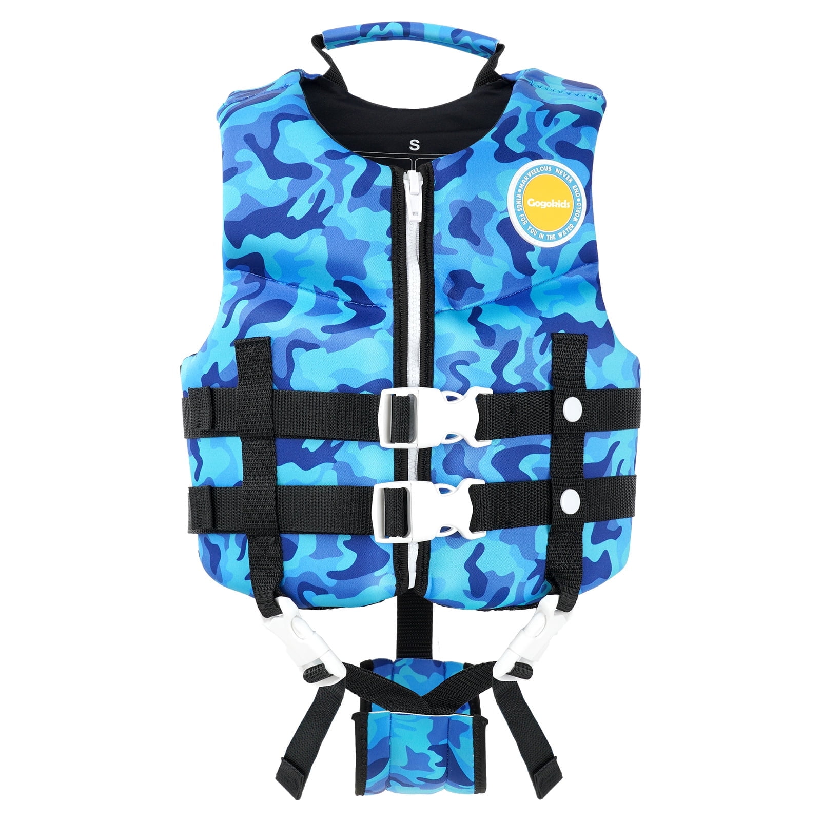 Gogokids Kids Swim Vest, Toddler Safety Floating Life Jacket, Blue ...