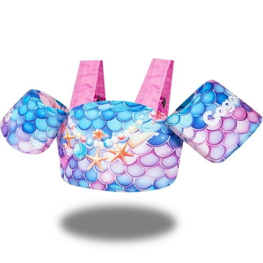 Life jackets for kids, Pool Floats Swim Vest Kids Jacket for 2-6, Arm ...