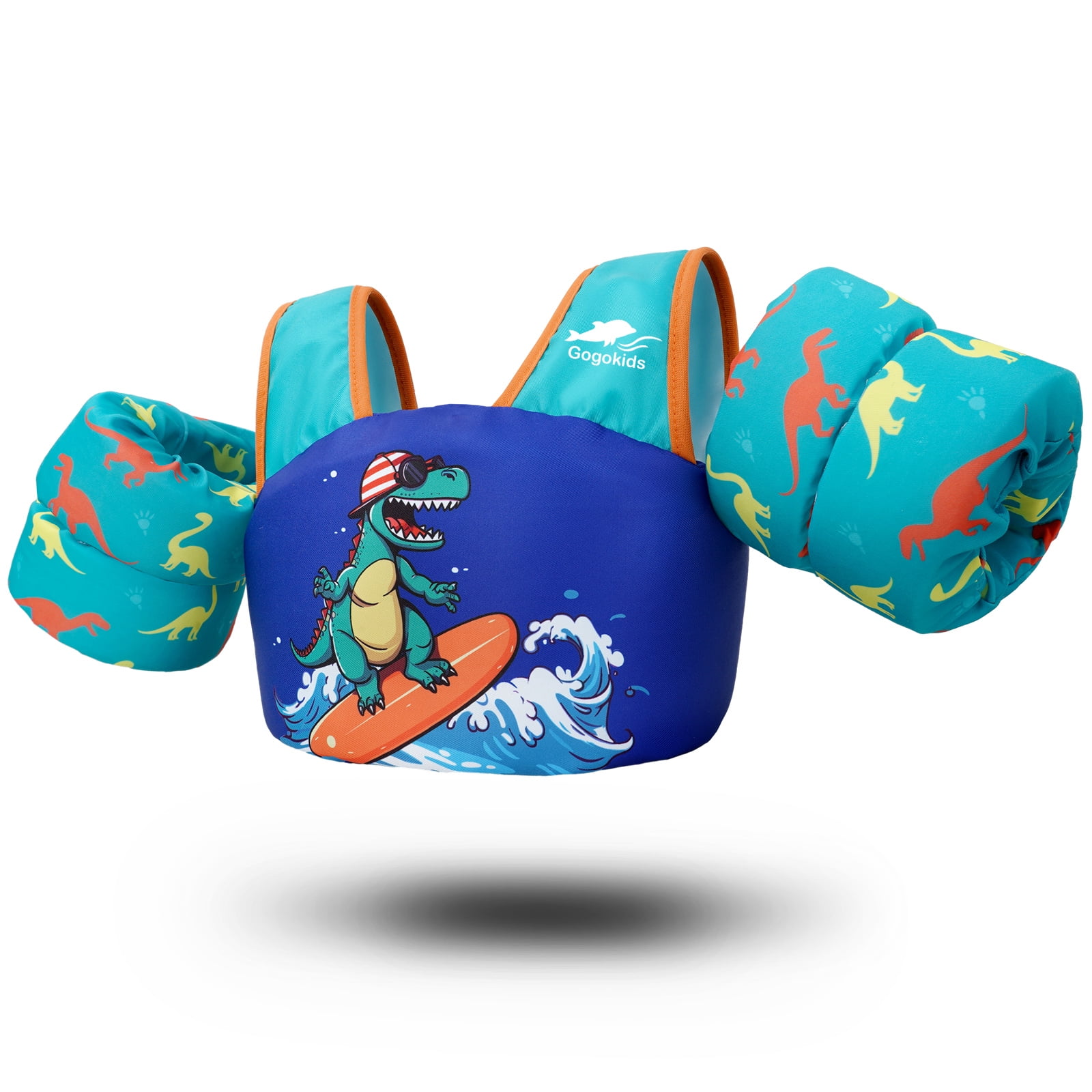 Gogokids Toddler Swim Vest, Kids Floaties with Arm Wings, Training Life ...