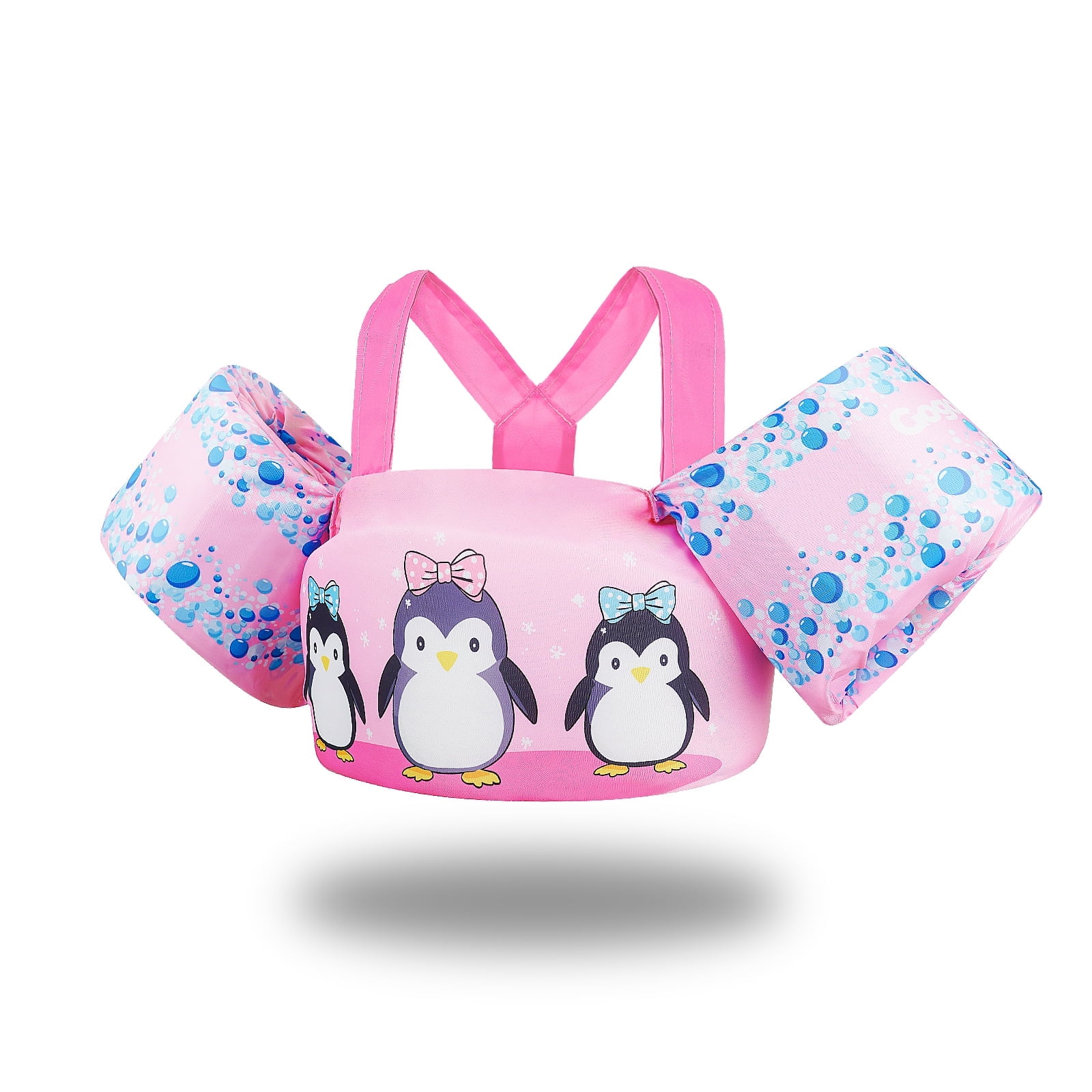 Gogokids Life Vest, Children's Swim Aid, EPE Foam, Pink Penguin, 2-6 ...