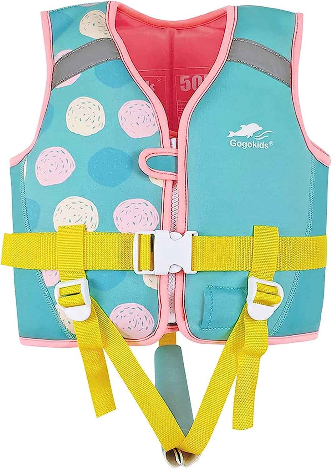 Gogokids Toddler Swim Vest, Kids Float Jacket for 20-30-40-50 lbs Girls ...