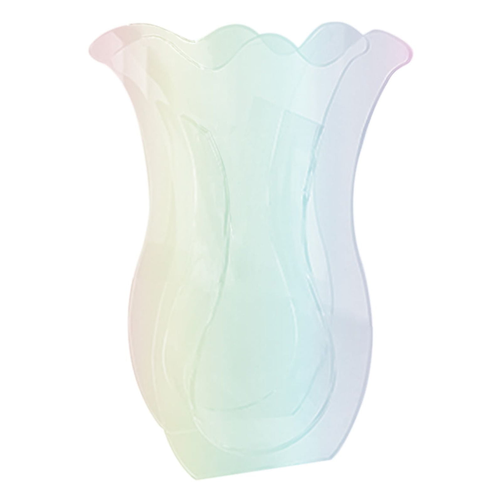 Gogosir Geometric Acrylic Flower Vase, Wave Shaped Vases For Flower ...