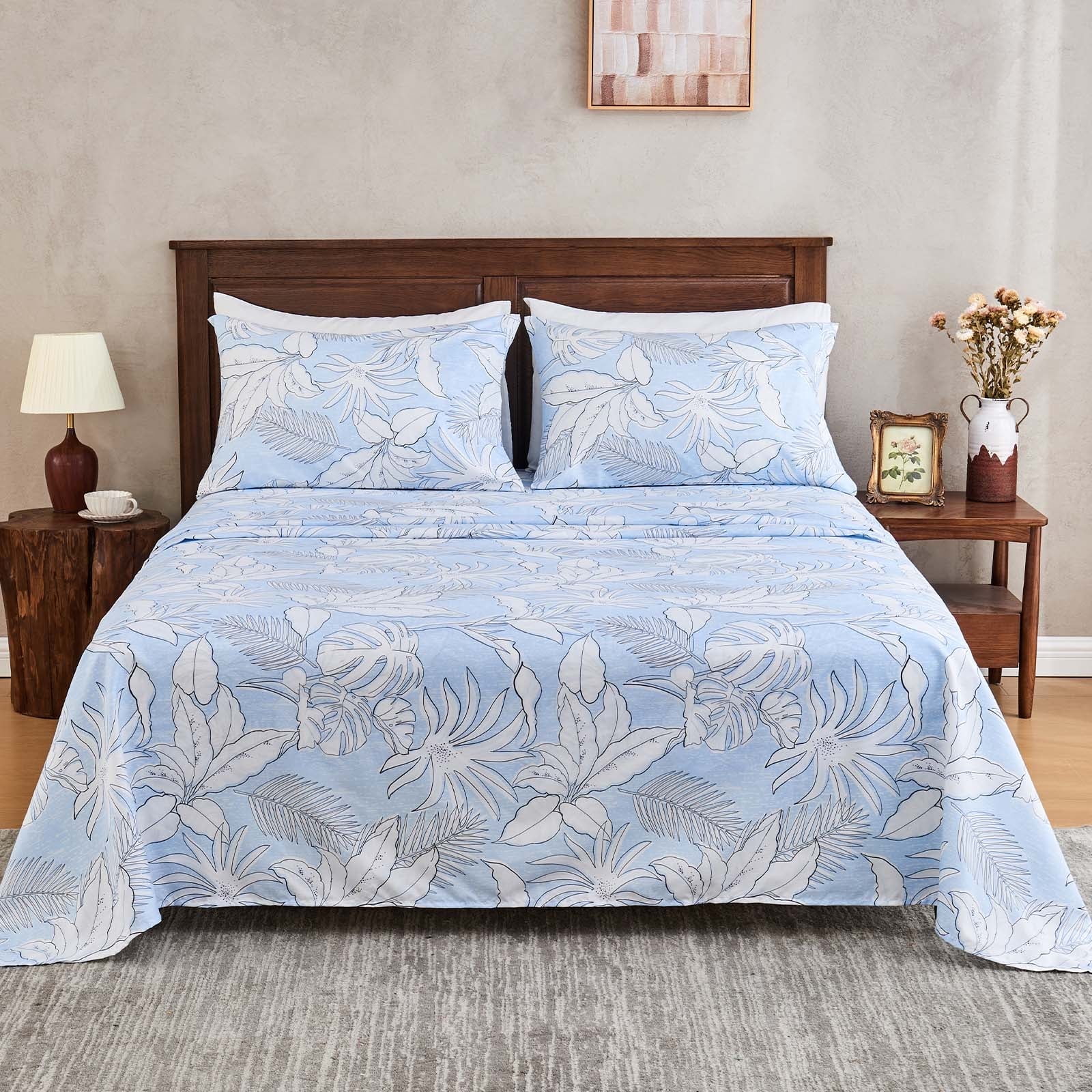 Gogreen 4PC Deep Pocket Cal King Sheet Set Fit 14", Breathable ...