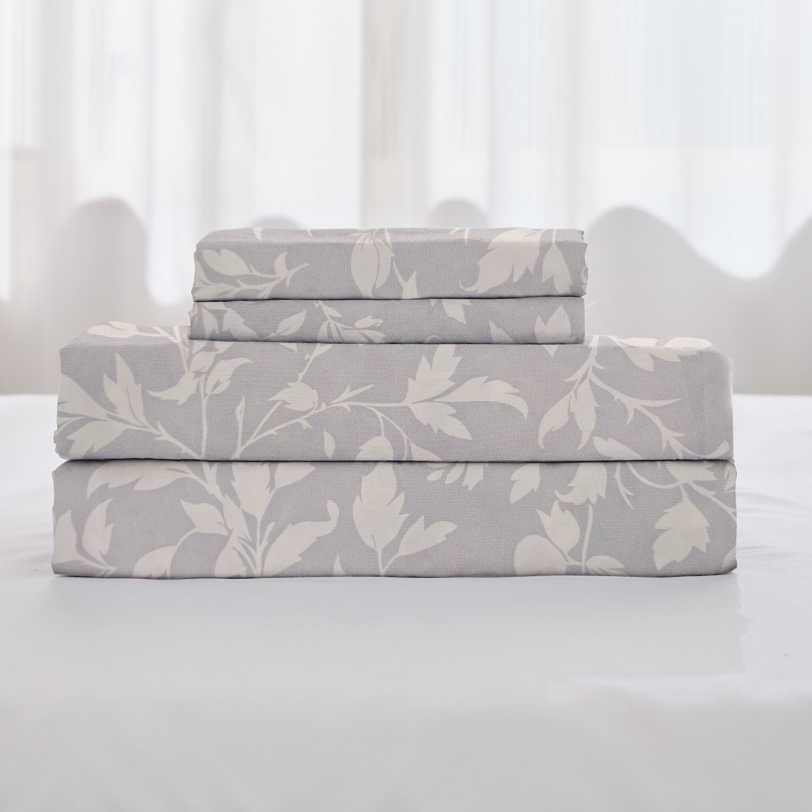 Gogreen 4PC Deep Pocket Full Sheet Set Fit 14", Breathable Microfiber ...