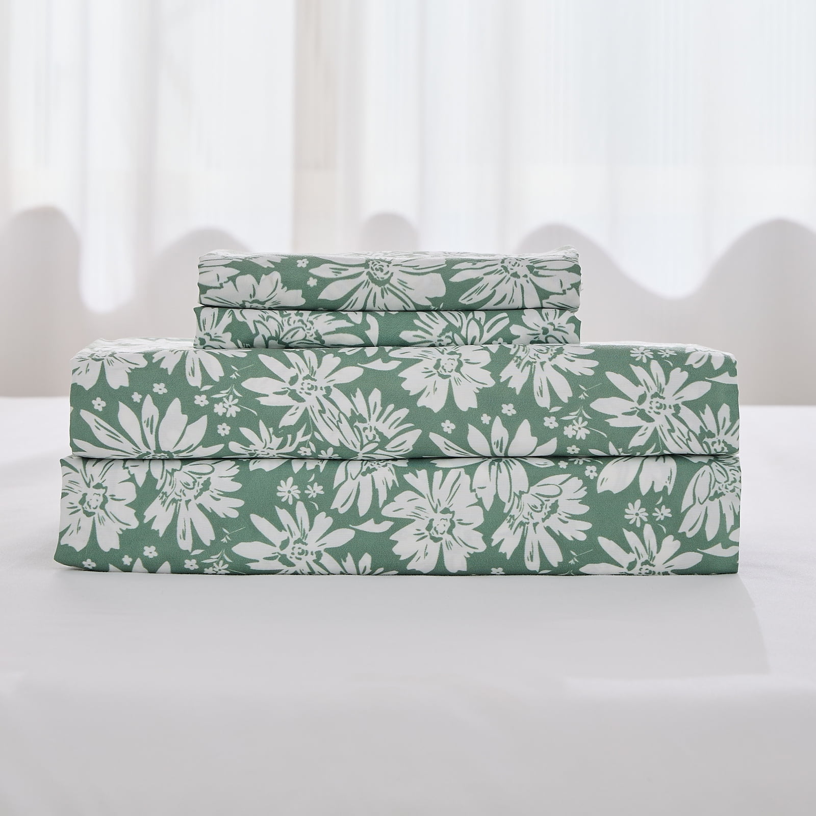 Gogreen 3PC Deep Pocket Twin Sheet Set Fit 15", Breathable Microfiber ...